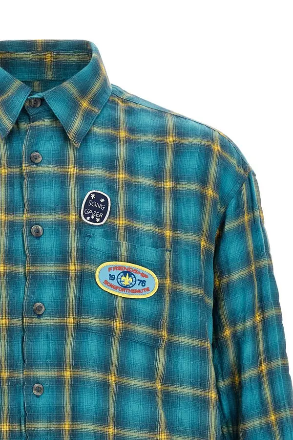 SONG FOR THE MUTE School Checked Shirt