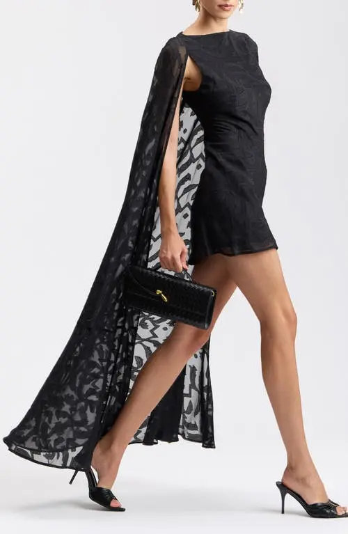 Avec Les Filles Cape Detail Minidress