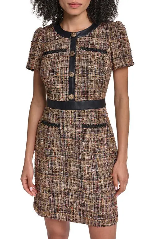 Karl Lagerfeld Paris Tweed Sheath Dress