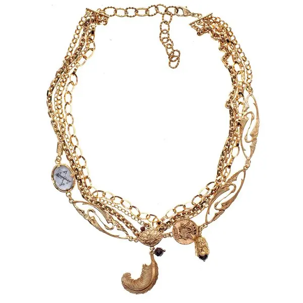 GEM KINGDOM Multi-strand Charm Necklace