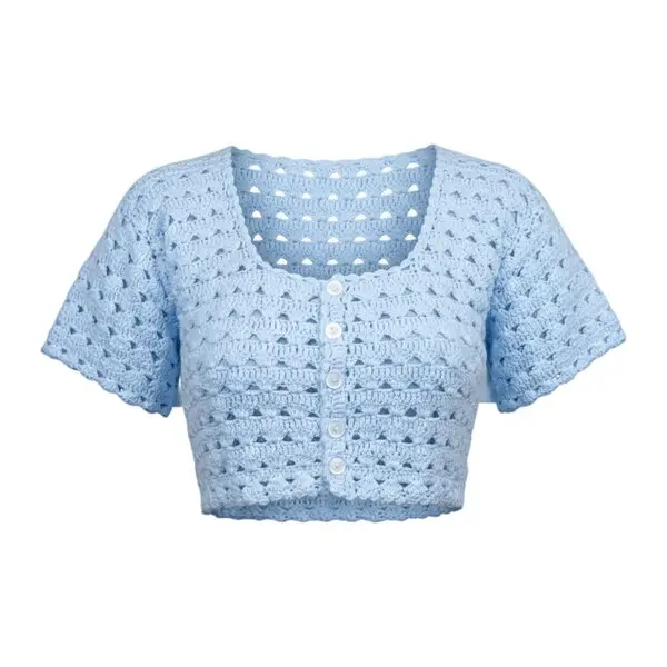 ANA CHIC Baby Openwork Handmade Crochet Top