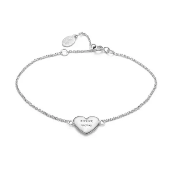 WITH LOVE DARLING Equality Heart Bracelet - Silver