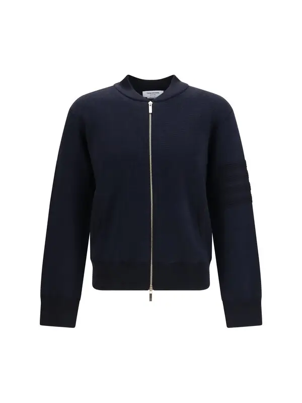 Thom Browne Ottoman Milano Stitch 4-bar Jacket - Blue