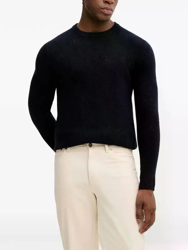 Lindbergh Ribbed-knit Crew-neck Sweater