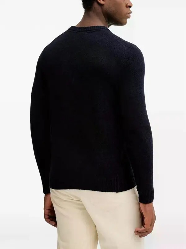 Lindbergh Ribbed-knit Crew-neck Sweater