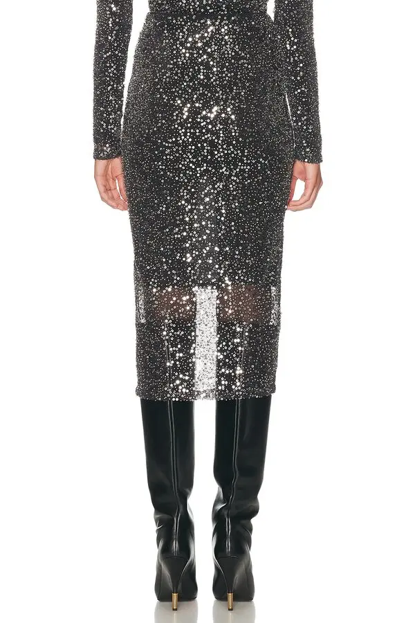 Isabel Marant Étoile Nejany Skirt In Metallic
