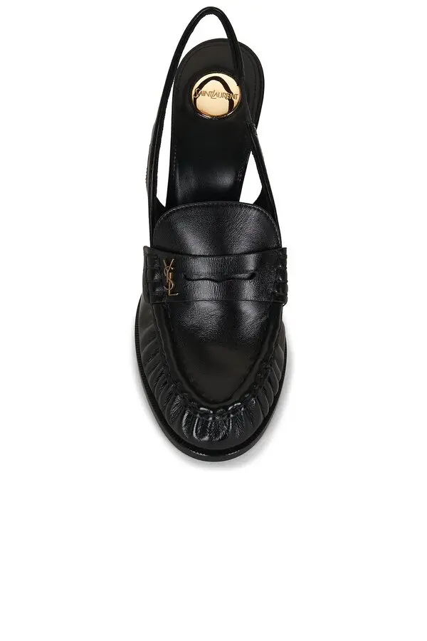 Saint Laurent Magnum Wisty Pump Slingback In Black