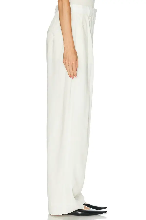 TOTEME High-waist Trouser In Cream