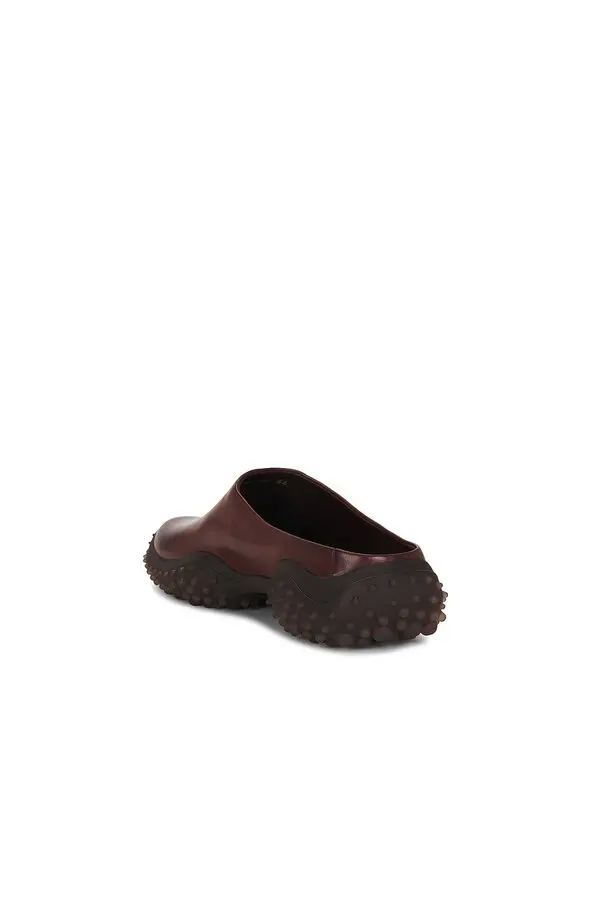 Miu Miu Vitello Antic Bubble Slide In Brown