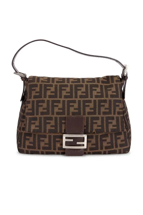 Fendi Zucca Mama Forever Baguette Shoulder Bag
