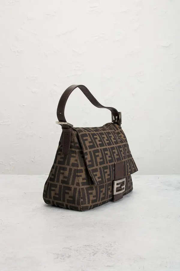 Fendi Zucca Mama Forever Baguette Shoulder Bag