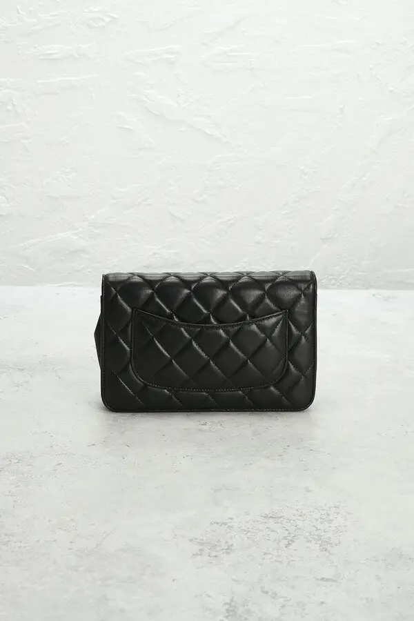 Chanel Lambskin Classic Wallet On Chain