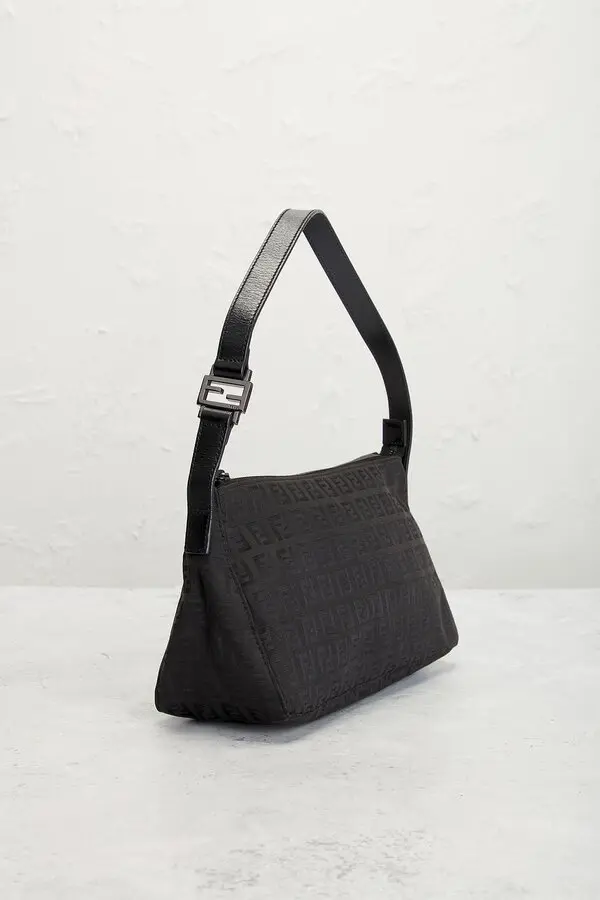 Fendi Zucchino Pochette Shoulder Bag