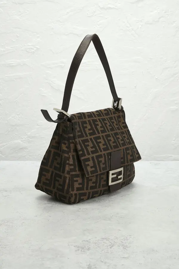 Fendi Zucca Mama Baguette Shoulder Bag