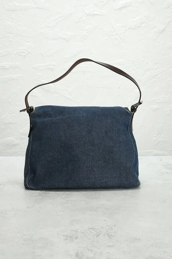 Fendi Denim Mama Baguette Shoulder Bag