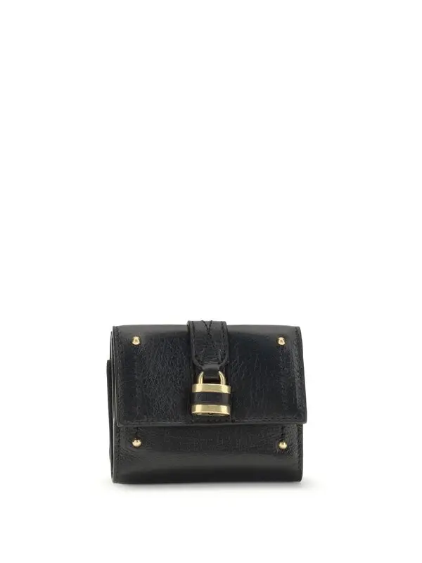 Chloé Mini Trifold Wallet - Black