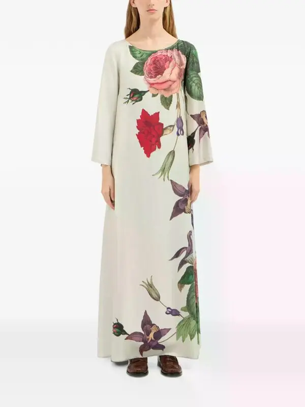 PIERRE-LOUIS MASCIA Aloe Floral-print Silk Maxi Dress