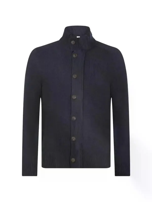GRAN SASSO Button-up Mock-neck Cardigan
