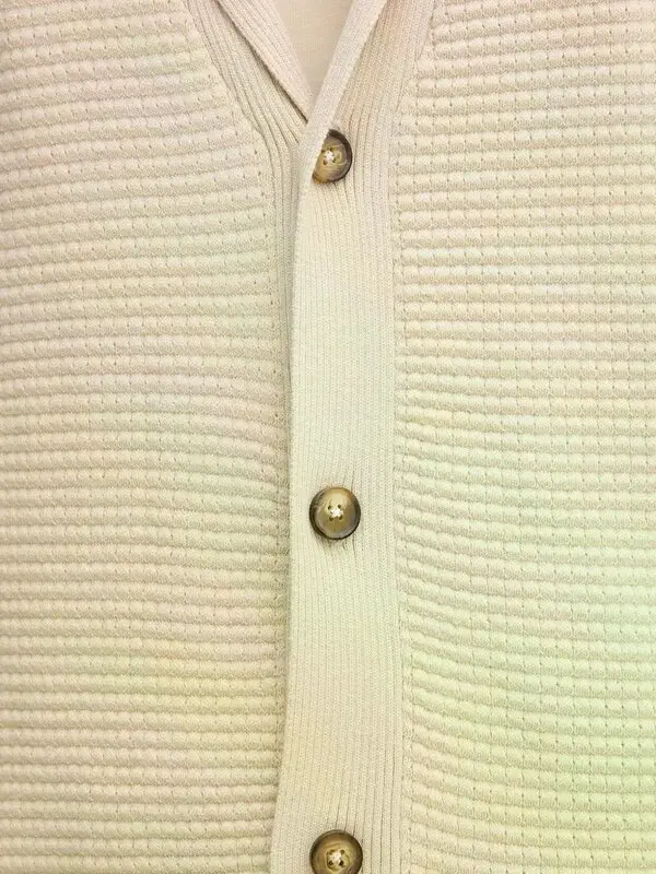 Lindbergh Shawl-collar Waffle-knit Cardigan