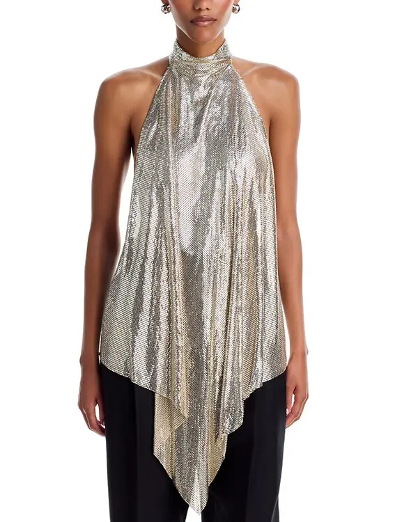 Stella McCartney Chainmail Open Back Halter Top