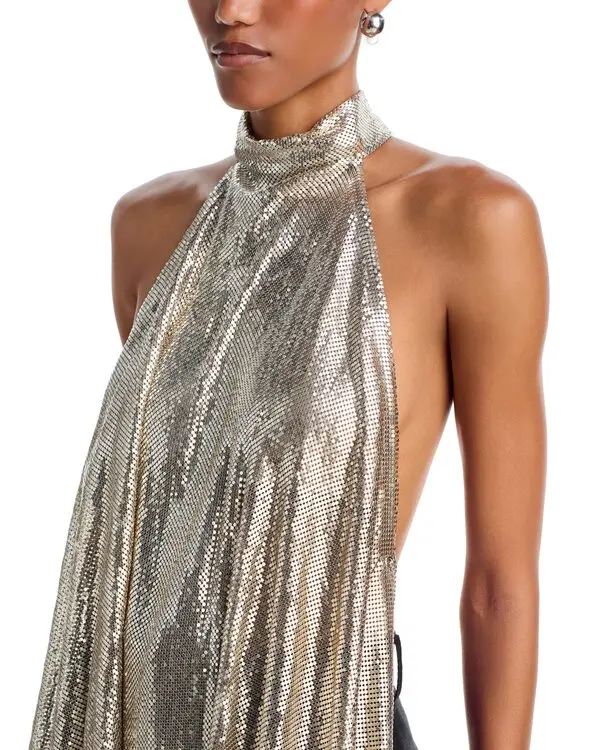 Stella McCartney Chainmail Open Back Halter Top