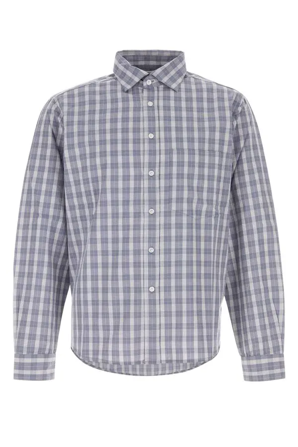 Gimaguas Ruben Embroidered Cotton Check Shirt