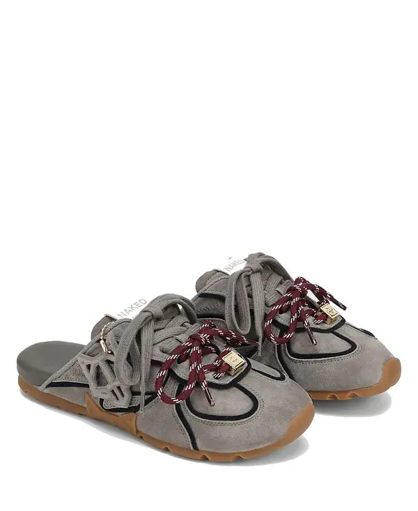 NAKED WOLFE Admire Mules - Grey