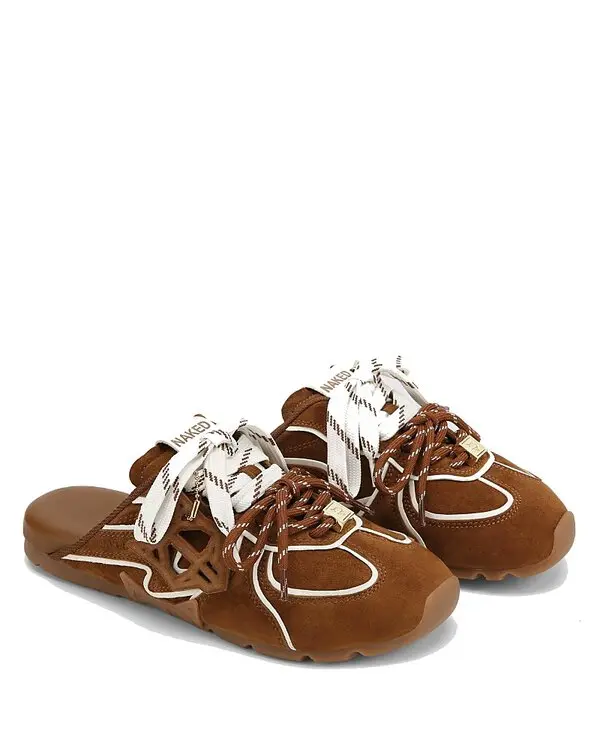 NAKED WOLFE Admire Mules - Tan