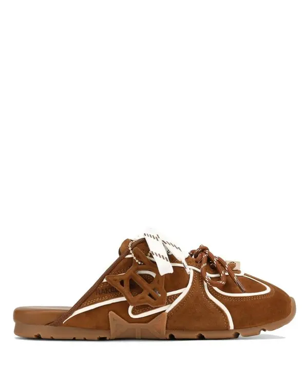 NAKED WOLFE Admire Mules - Tan