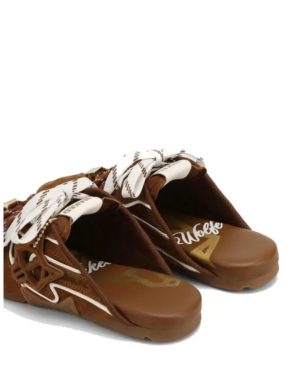 NAKED WOLFE Admire Mules - Tan
