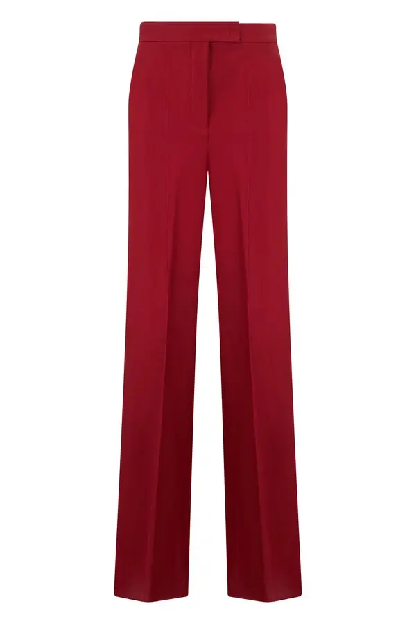 Max Mara High-waisted Fluid-cut Cotton Pants