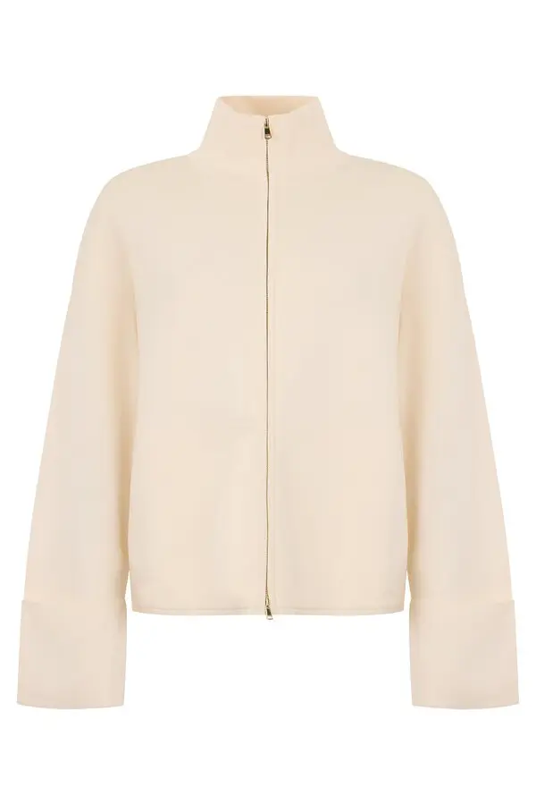 Max Mara Light Jacket In Viscose And Polyamide Blend