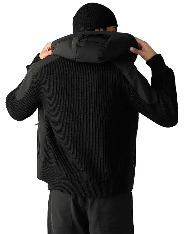 Moose Knuckles Glenvale Knit Hybrid Down Jacket