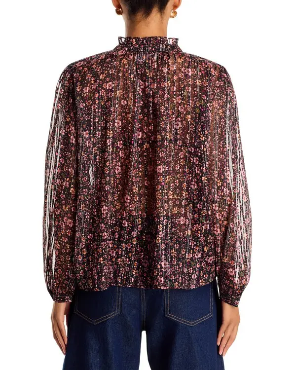 Velvet By Graham & Spencer Cynthia07 Floral Print Blouse