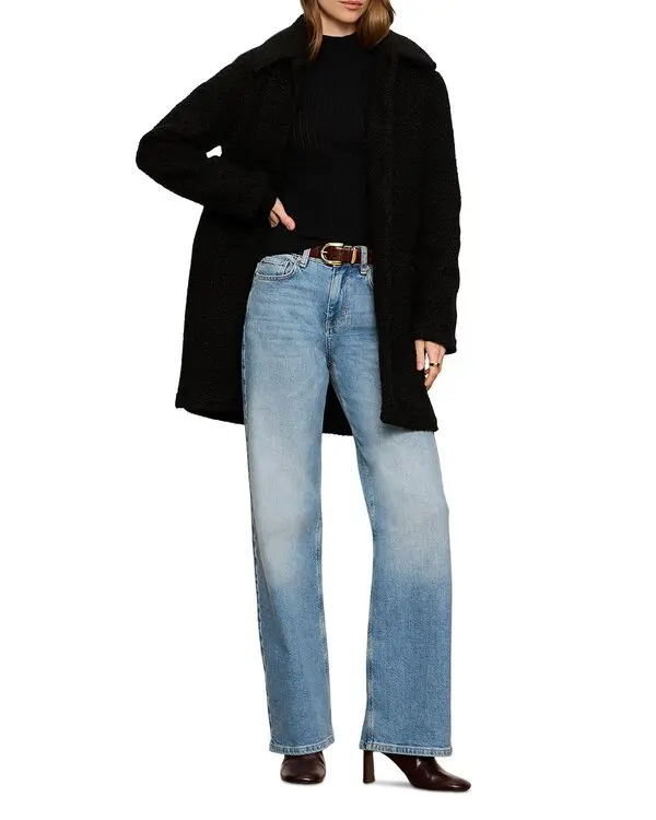 Sanctuary Upside Spread Collar Faux Fur Cozy Jacket