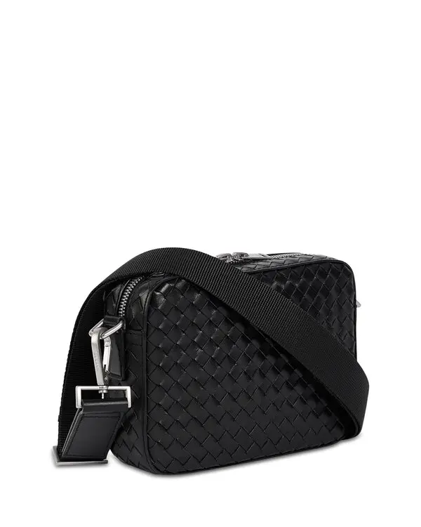 Sandro Small Braided Leather Shoulder Bag
