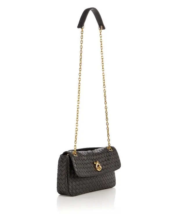 Bottega Veneta Madison Intrecciato Leather Shoulder Bag - Tea/moro