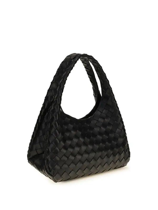 Bottega Veneta Campana Shoulder Bag - Black