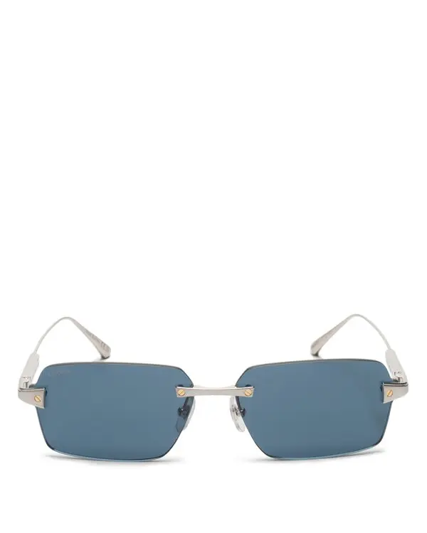Cartier Rectangular Sunglasses, 40mm
