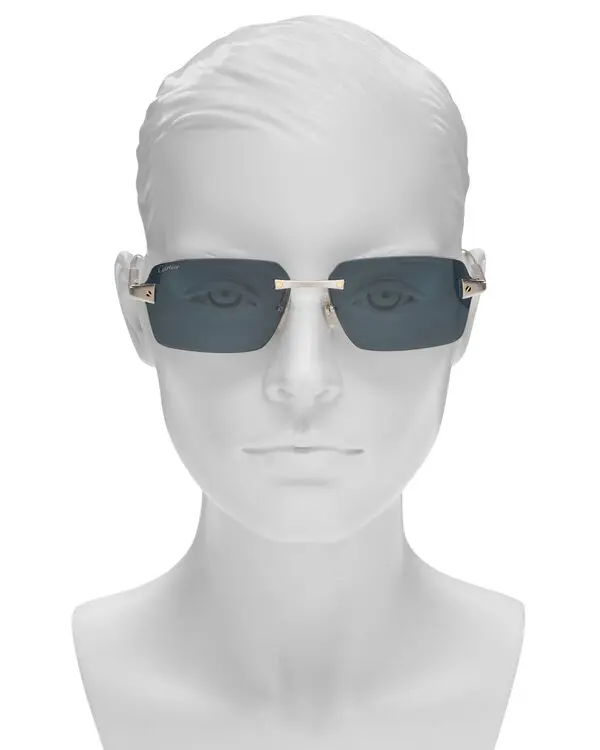 Cartier Rectangular Sunglasses, 40mm