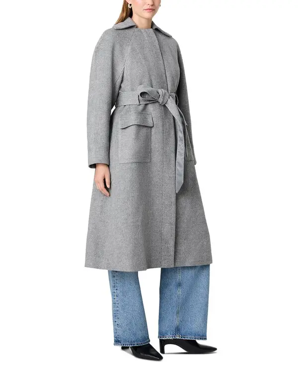 French Connection Gabriella Twill Belted Coat