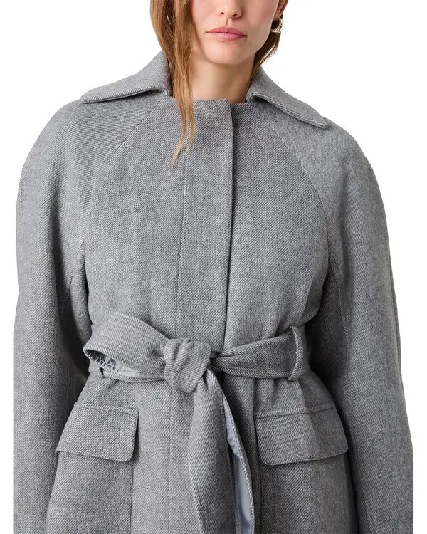 French Connection Gabriella Twill Belted Coat