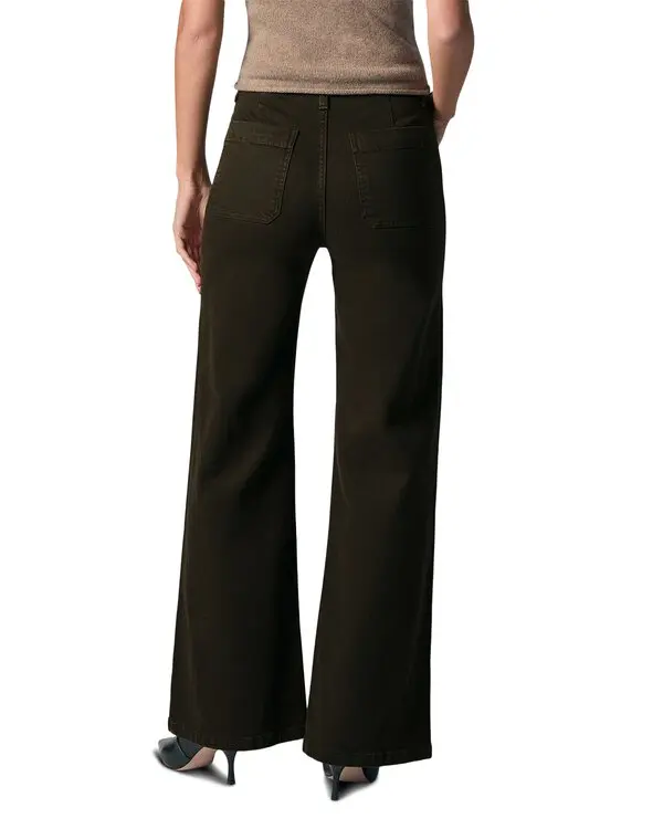 Joe's Jeans The Mia Patch Pocket High Rise Wide Leg Jeans - Olive