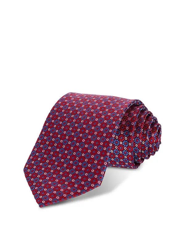 Bloomingdale'S Silk Classic Floral Tie Exclusive - Red