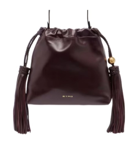 Etro Kalispera Mini Leather Crossbody Bag - Black