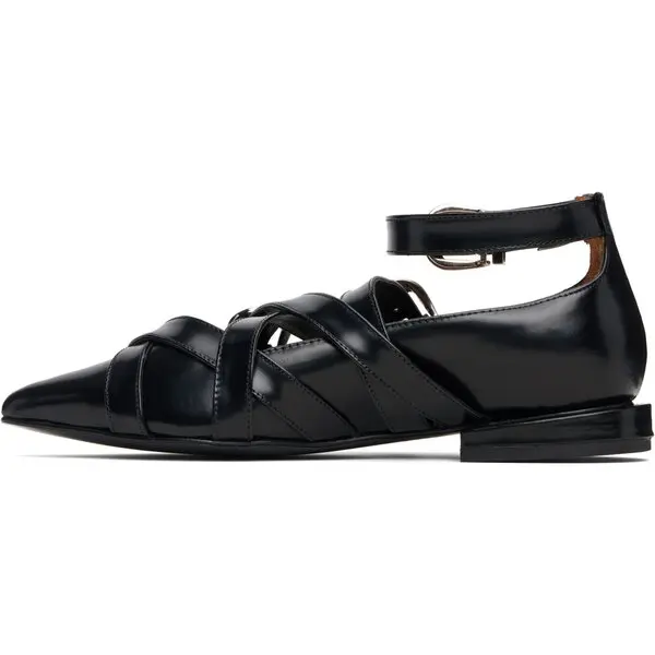 Toga Criss-cross Strap Ballet Flats