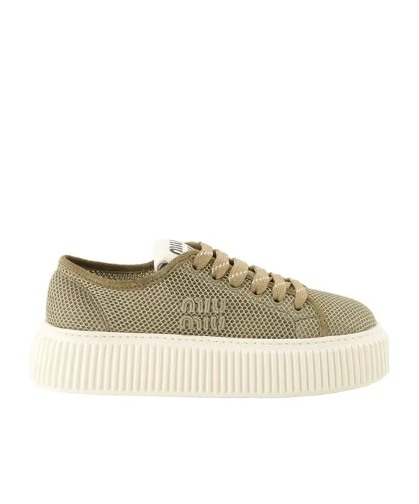 Miu Miu Mesh Platform Sneakers