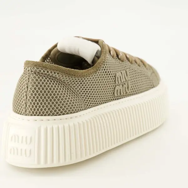 Miu Miu Mesh Platform Sneakers