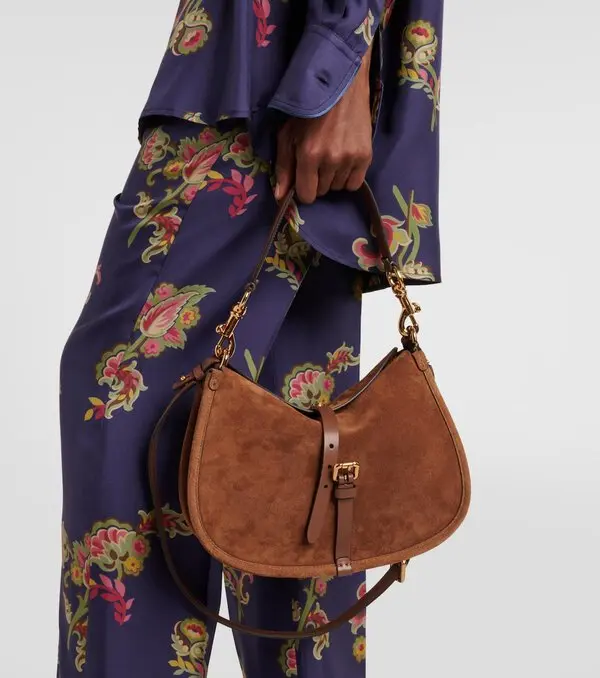 Etro Small Suede Tote Bag