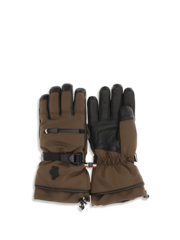 Moncler Stretch-nylon Padded Gloves - Brown